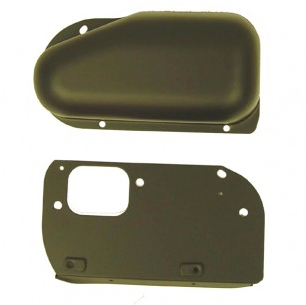 76-'86 CJ Black Wiper Motor Cover