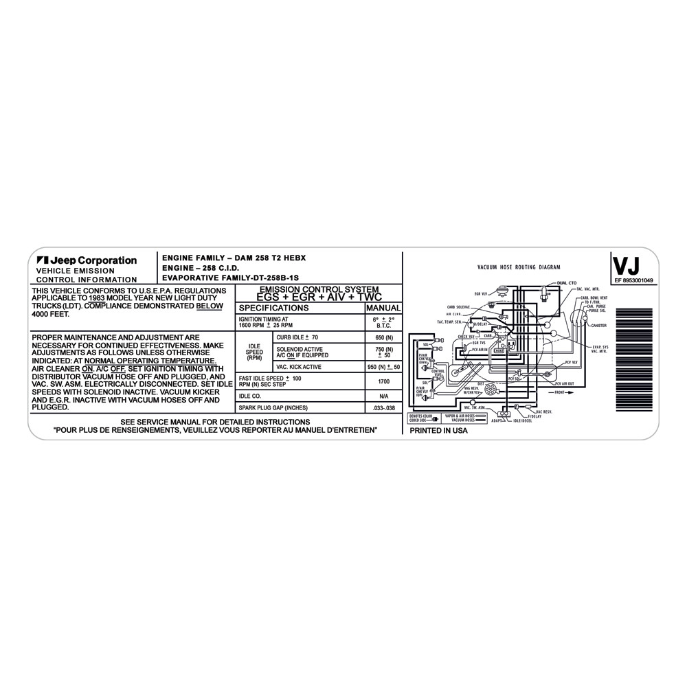 Emission Decals – CBJeep