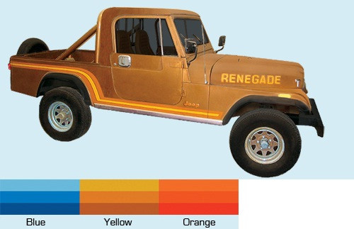 1985-86 Jeep Scrambler Laredo Decal Kit - Collins Bros Jeep