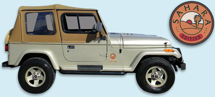 '92-'94 YJ Sahara Edition Decal Kit – CBJeep