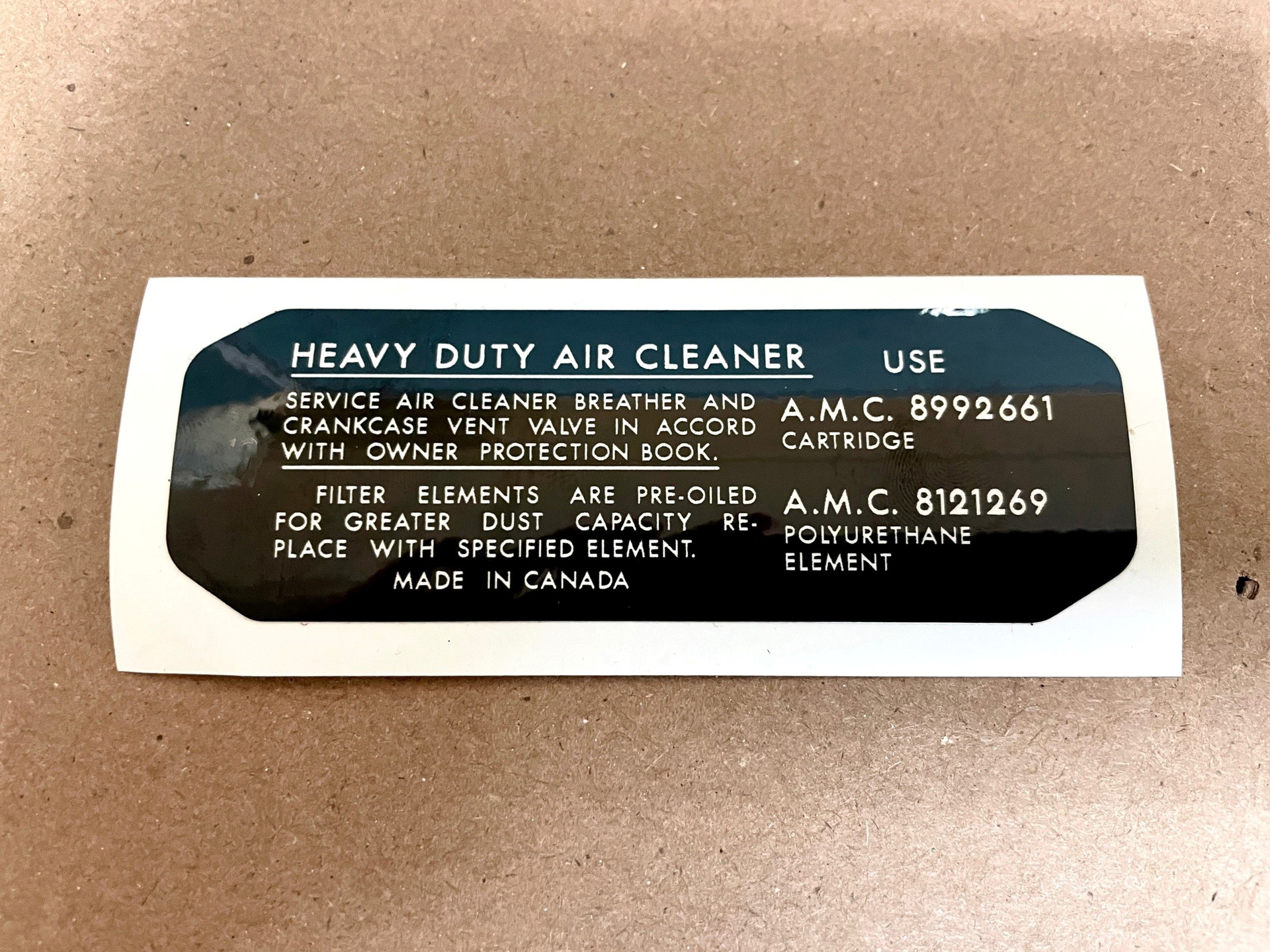 Warn Winch Hub Decal - Collins Bros Jeep