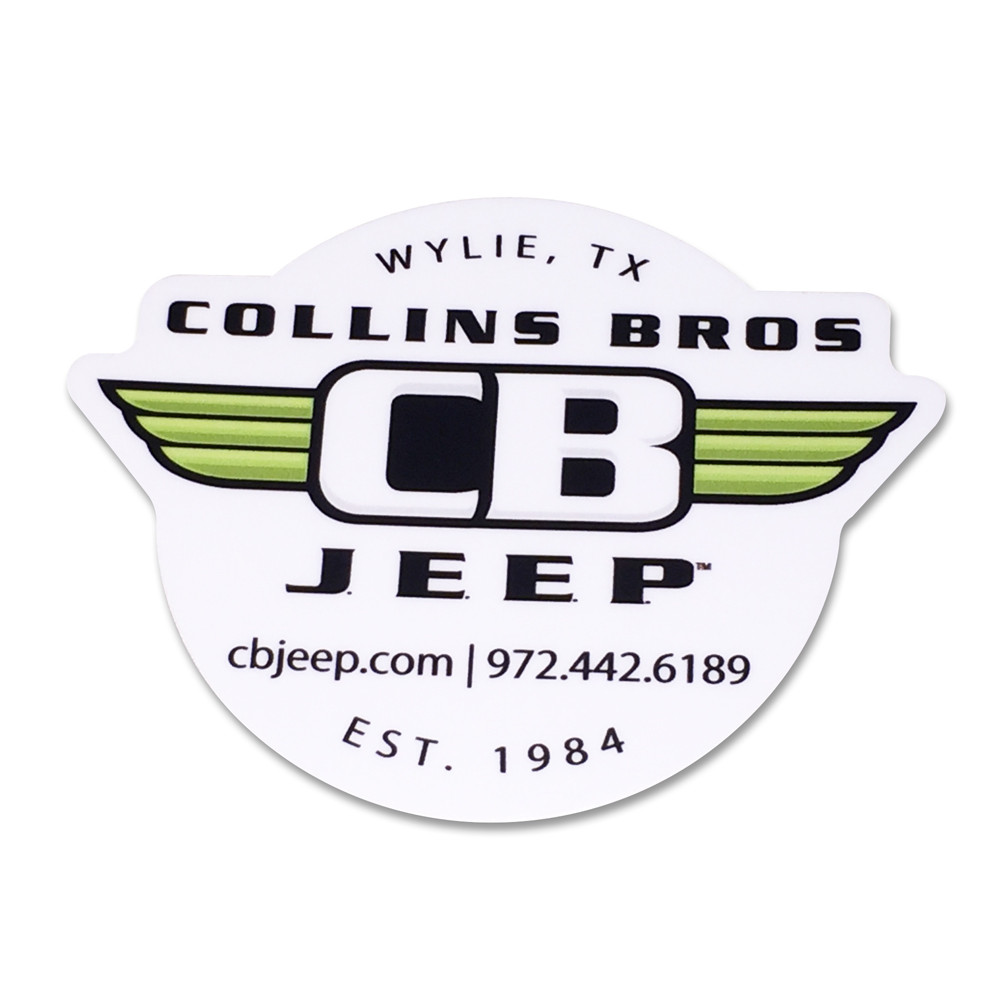CBJeep Logo Sticker - Collins Bros Jeep