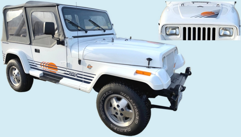 Jeep Wrangler YJ Islander Stripes Kit 1989–90