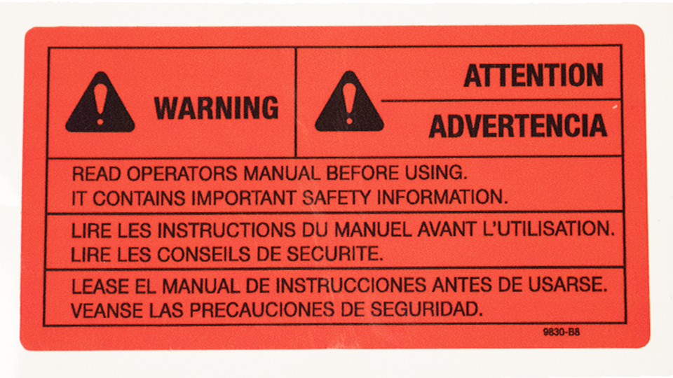 Warn Warning Decal - Collins Bros Jeep