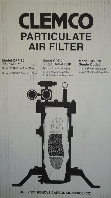 Clemco® CPF-20 Breathing Air Filter w/ Regulator – 03578