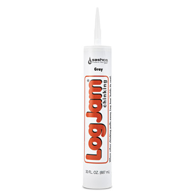 Log Jam® Chinking – Gray 30oz | Sashco Log Home Sealant