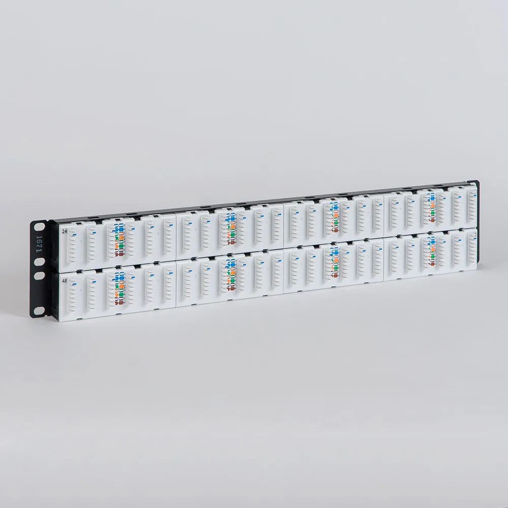 ICMPP0486B - PATCH PANEL, CAT6A, 48-P, 2 RMS | VERTICAL 110 PUNCH DOWN ...