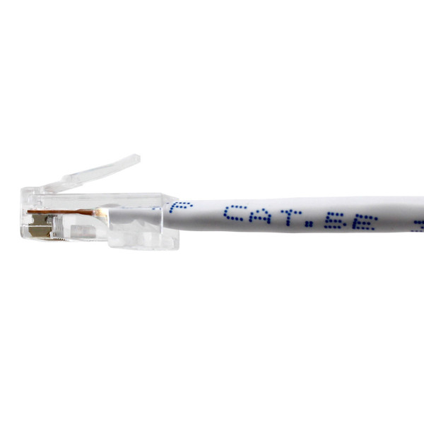 Cat5e Non-Booted Ethernet Cable - White Jacket