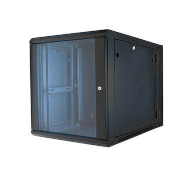 12RU, 24" Hinged Wall Equipment Rack Enclosure | Shop