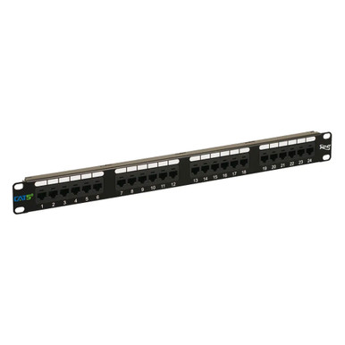 ICC Rack Mount Patch Panel, 24-Port Cat5e – RJ45 to 110, 1RMS | Shop