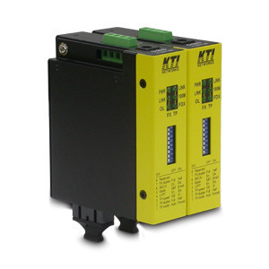 Industrial Media Converter. 10/100TX - 100FX. Multimode, SC w/DIN-Rail