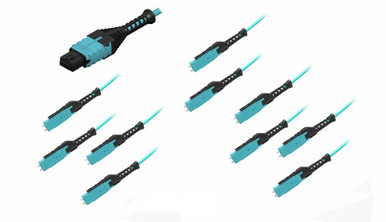 HD8² Pro Boot Fiber Cable, MTP Elite, - (10ea) MDC/UPC USConec Uniboot