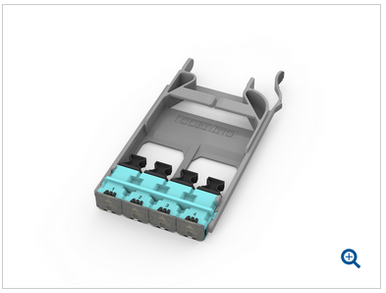 Corning EDGE8 Adapter Panels, MTP 32F, RPS, 4 port, aqua | Shop