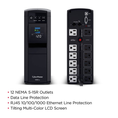 CyberPower 1500VA CP PFC Pure SineWave UPS | Shop | Cables Plus USA