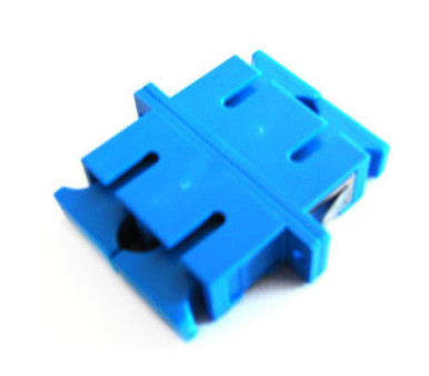 SC Duplex Fiber Coupler, SM/MM, Panel Mount, Blue | Shop here