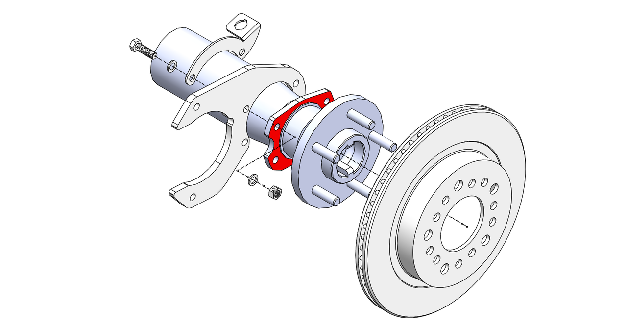 Ford Ranger, Explorer Rear Disc Brakes (for Disc Axles) - Little Shop Mfg