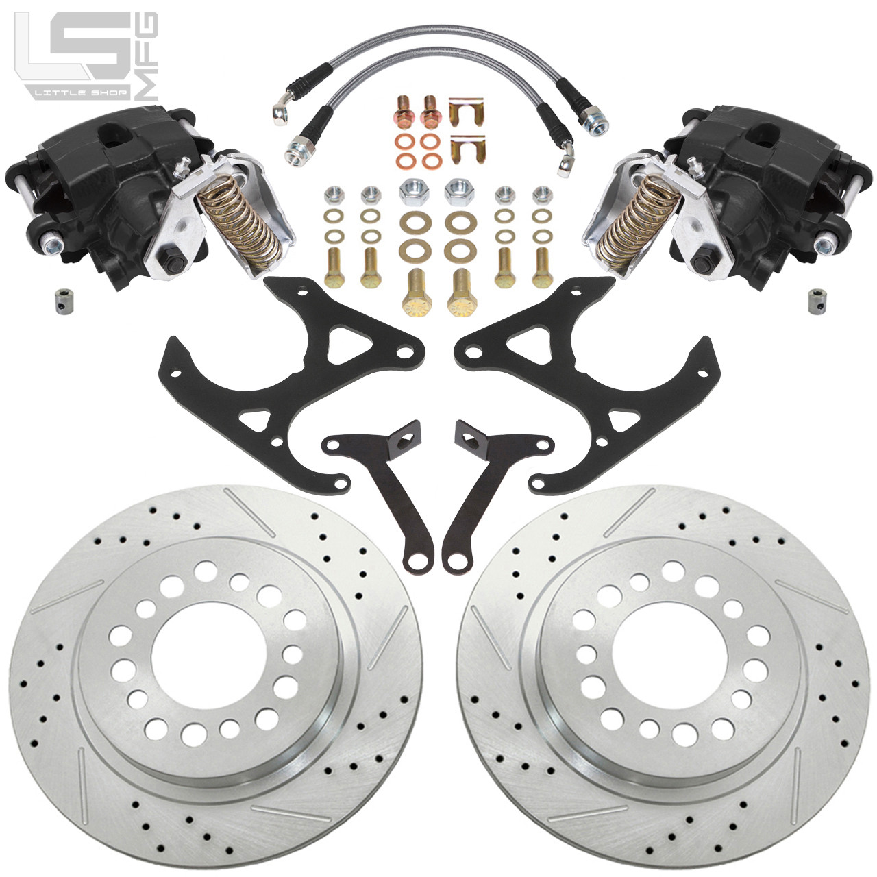 GM Early Style S10 & Midsize Rear Disc Brakes - Little Shop Mfg