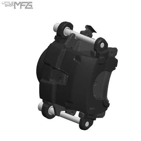 Passenger Side (Right) Non-Parking Brake Caliper with pads and pins ...