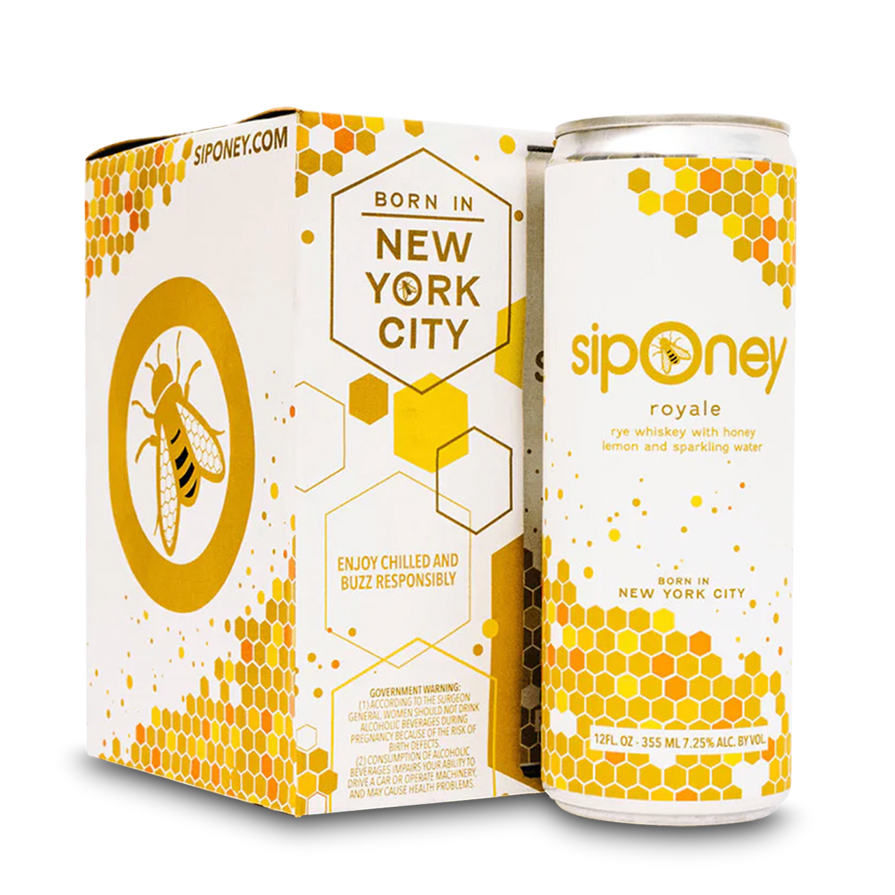 Siponey Royale Rye Whiskey Cocktail - 4PK