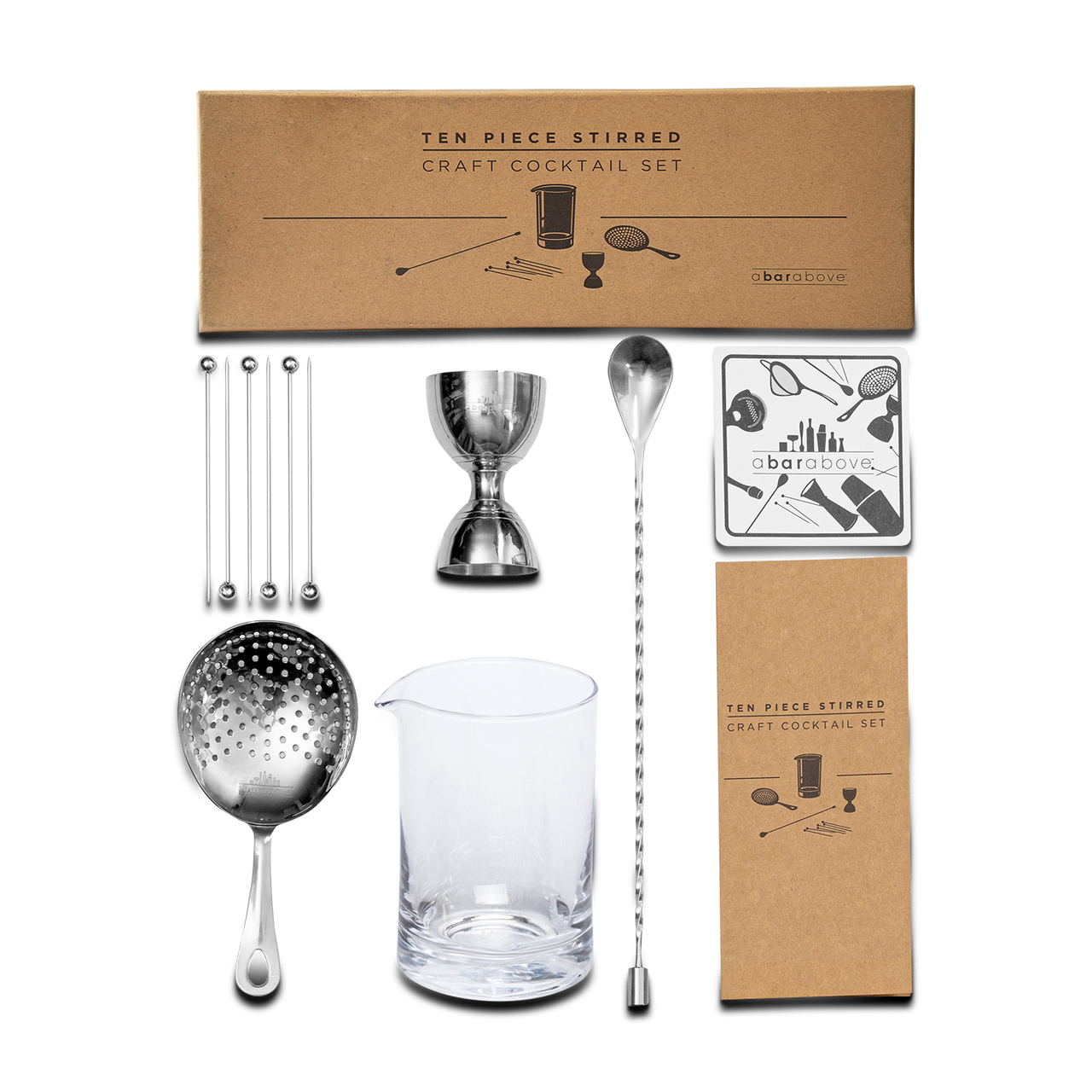 A Bar Above : Stirred Craft Cocktail Set (10pc)