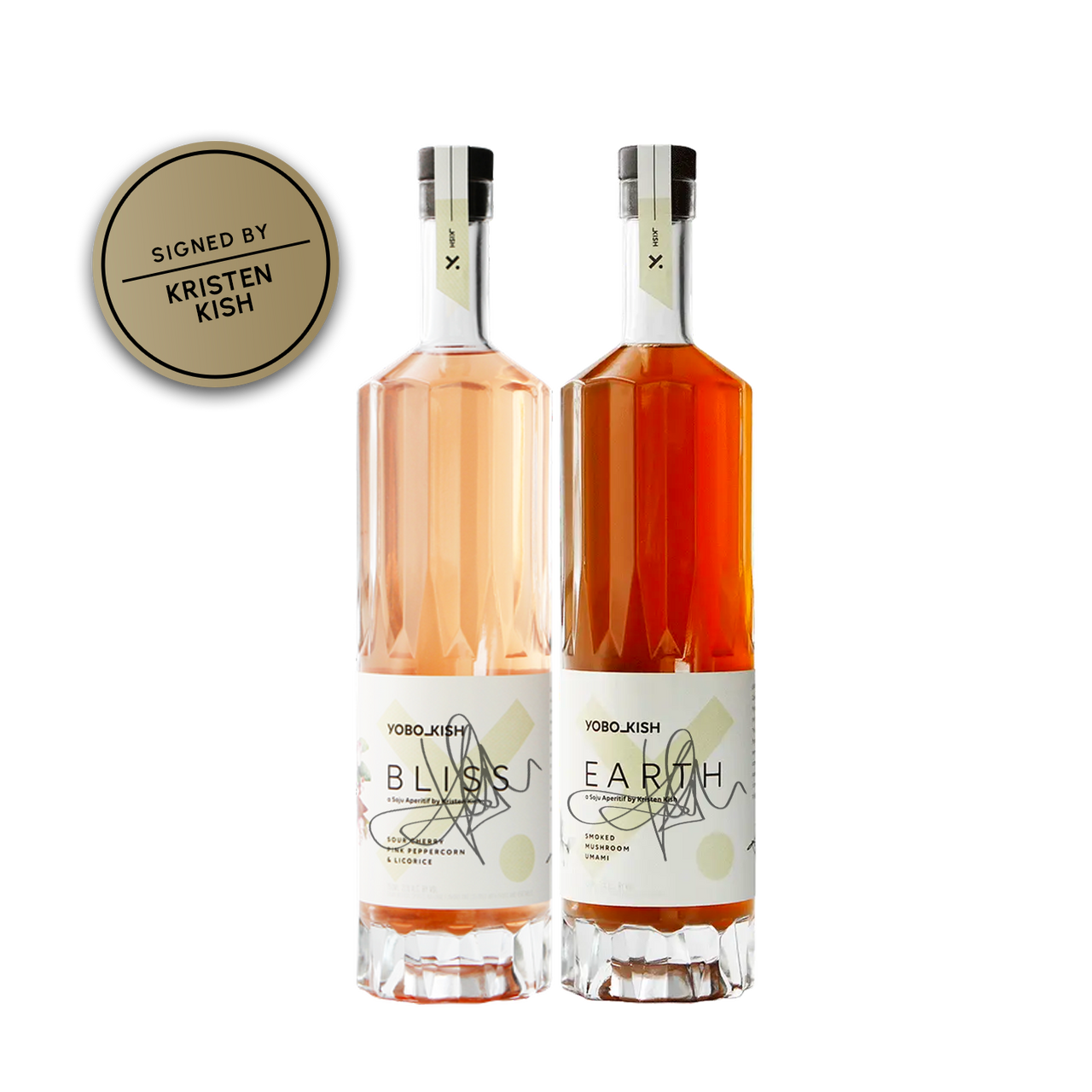 Yobo Kish - signed bottles