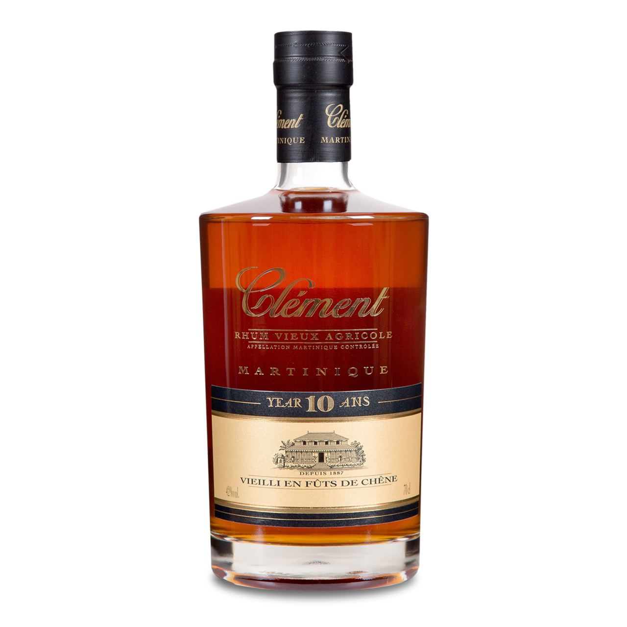 Rhum Clément, Rhum Vieux Agricole 10 Year Old Grande Réserve - Spirits ...