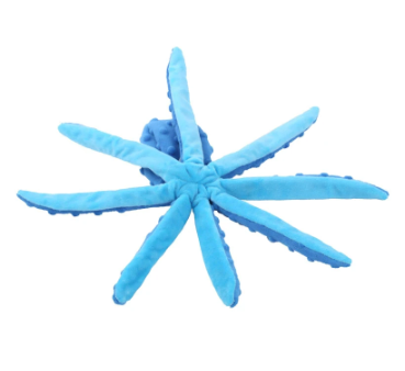 Octupus Crinkle Paper & Squeaker Toy - The Honest Dog