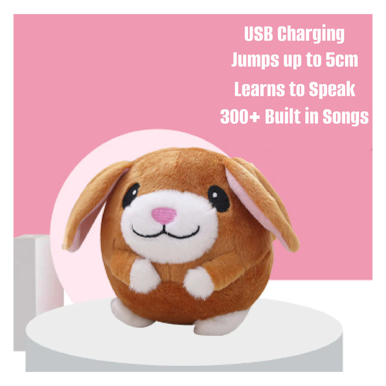 Self Bouncing Interactive Plush Ball Toy - The Honest Dog