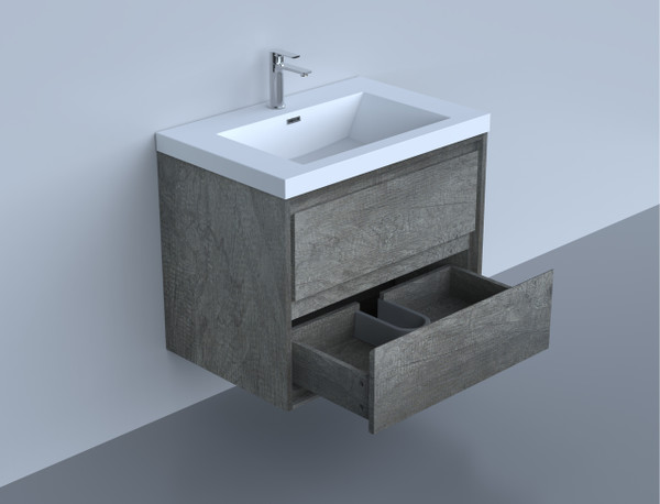 Molly 42"Seasalt Grey Wall Mounted Modern Vanity