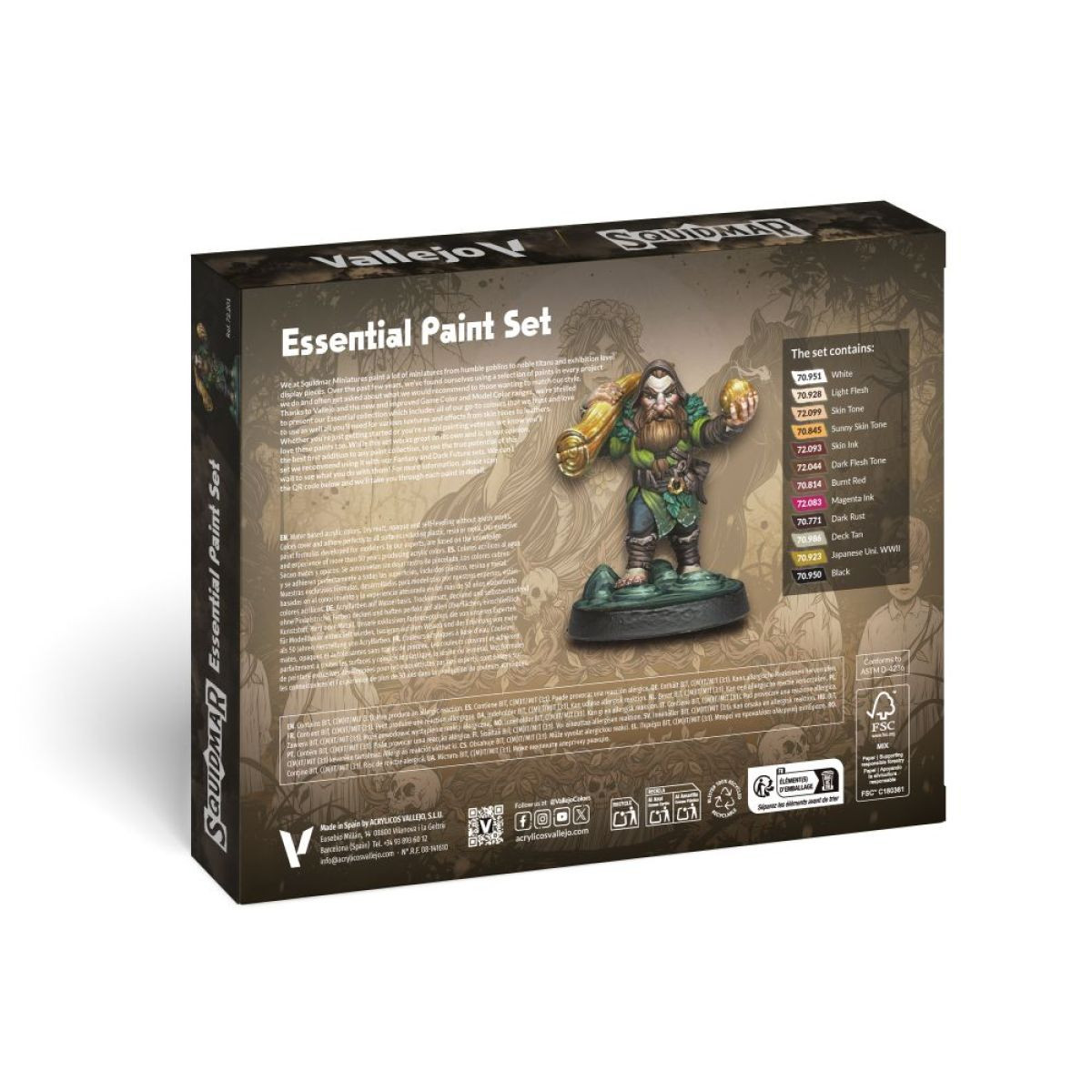 Squidmar Miniatures - Essential Paint Set by Vallejo