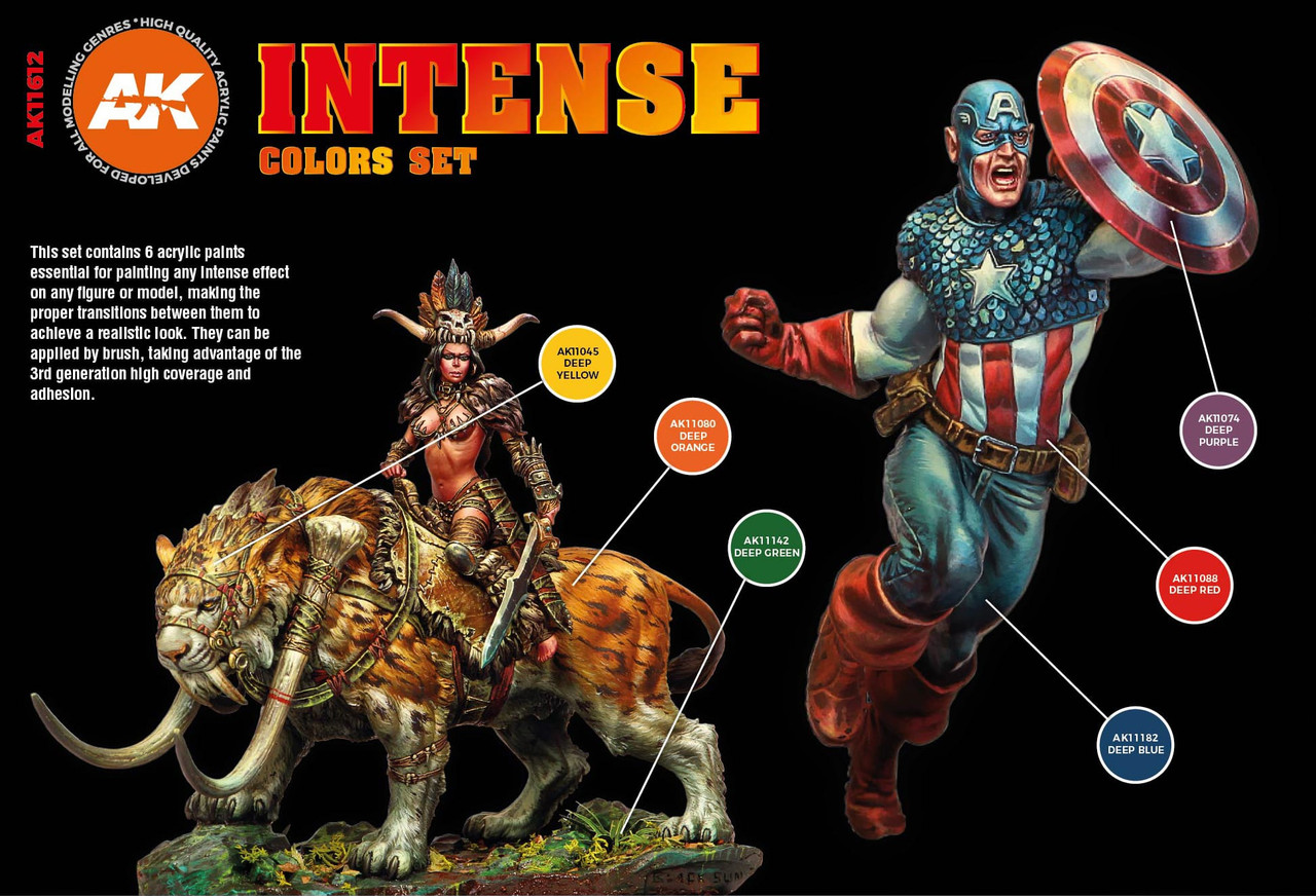 AK Interactive - Intense Colors Set - The Hobby Collective