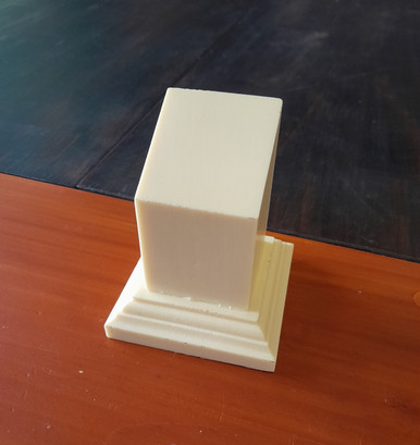 Small Round Bust Plinth - Resin - Dark Messiah