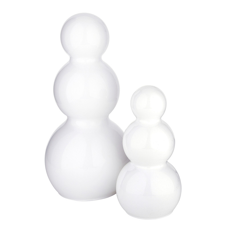 Glass Snowmen - Small + Medium Set - [Consumer]Faithworks