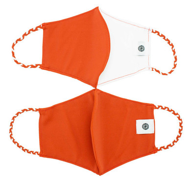 Pom Masks - Burnt Orange/White - 2/pk