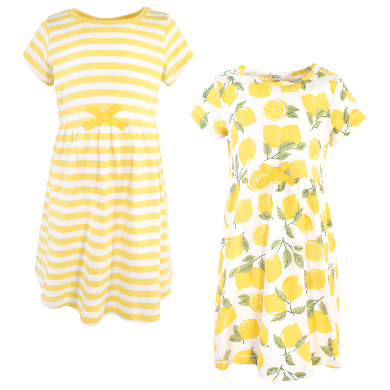 Touched by Nature Organic Cotton Short-Sleeve Dresses, Lemon Tree ...