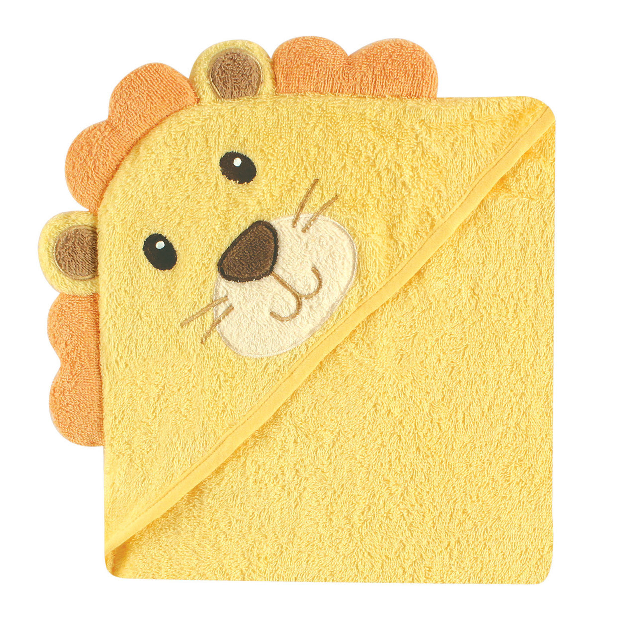 Luvable Friends Animal Face Hooded Towel, Lion | Baby and Toddler ...