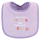 Luvable Friends Cotton Drooler Bibs with Fiber Filling, Unicorns And ...