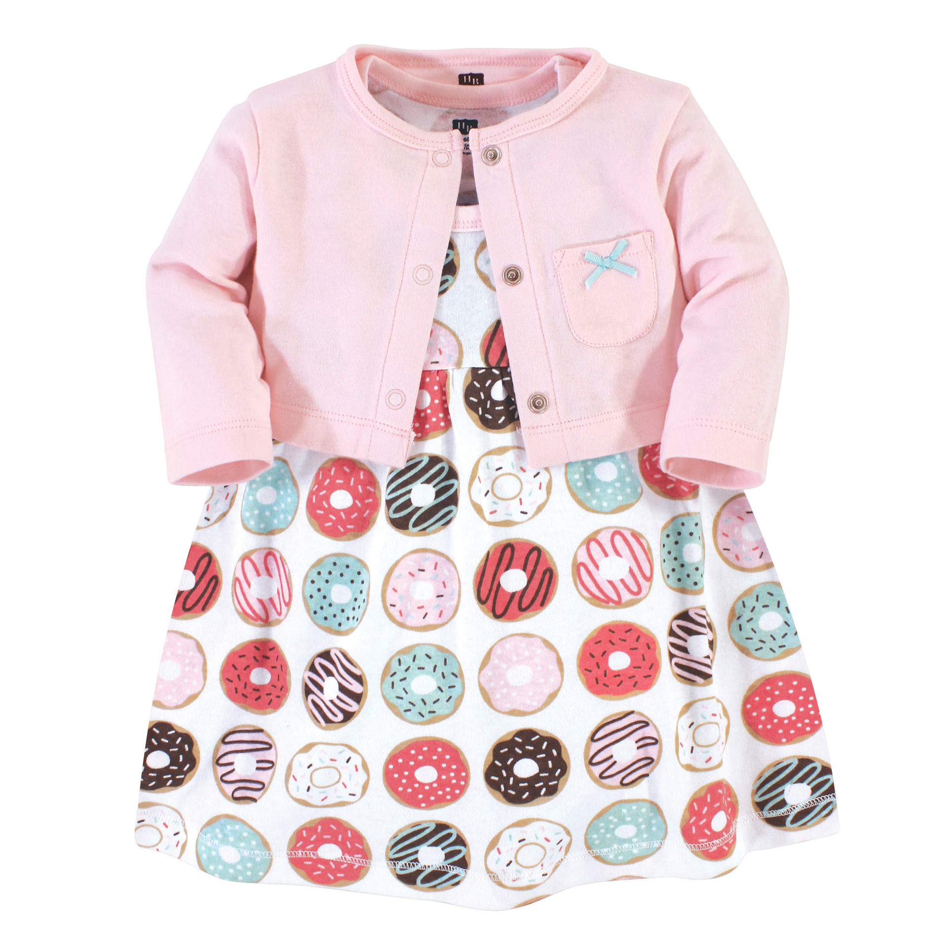 Hudson Baby Toddler Dress and Cardigan, Donuts | Baby and Toddler ...