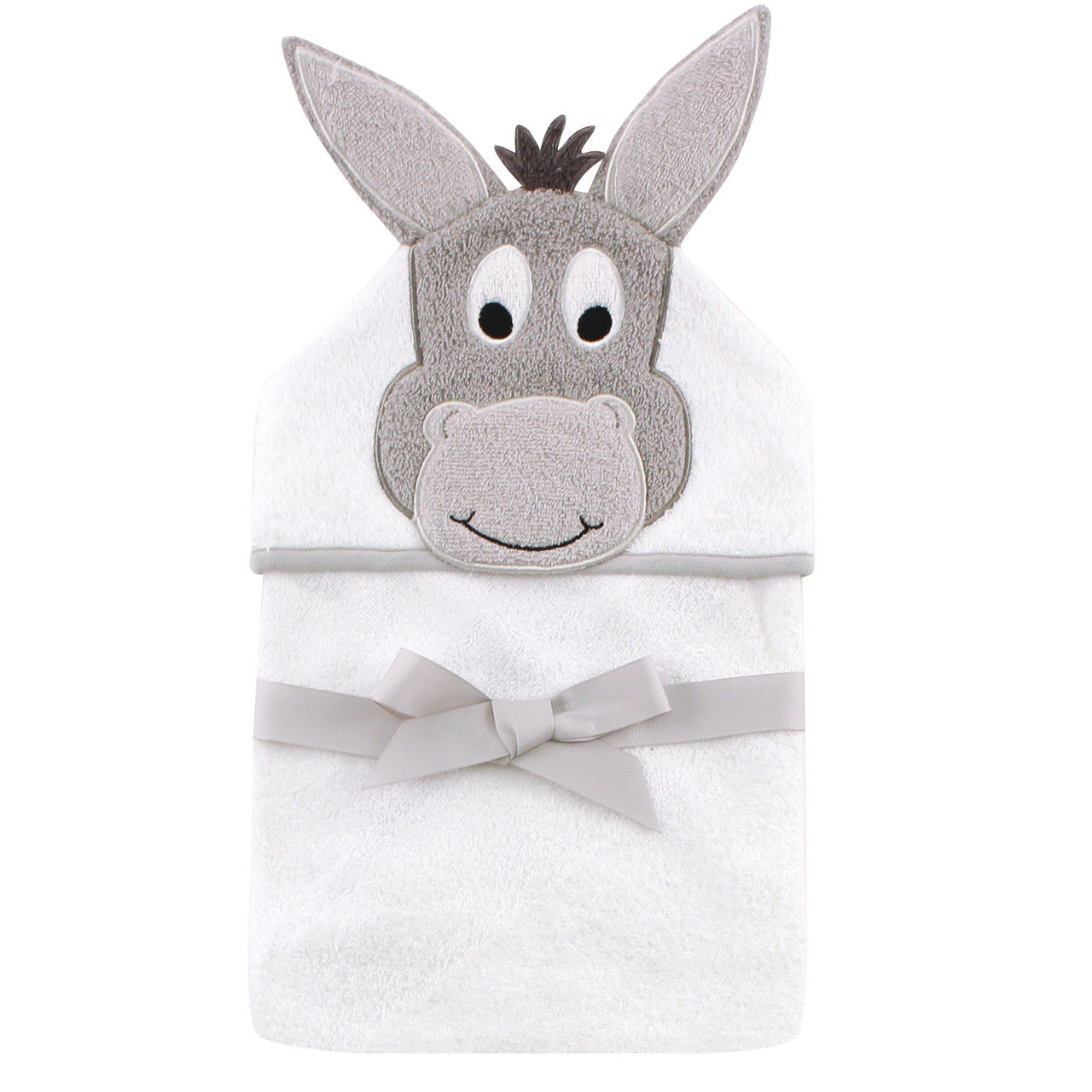 Hudson Baby Animal Face Hooded Towel, Happy Donkey | Baby and Toddler ...