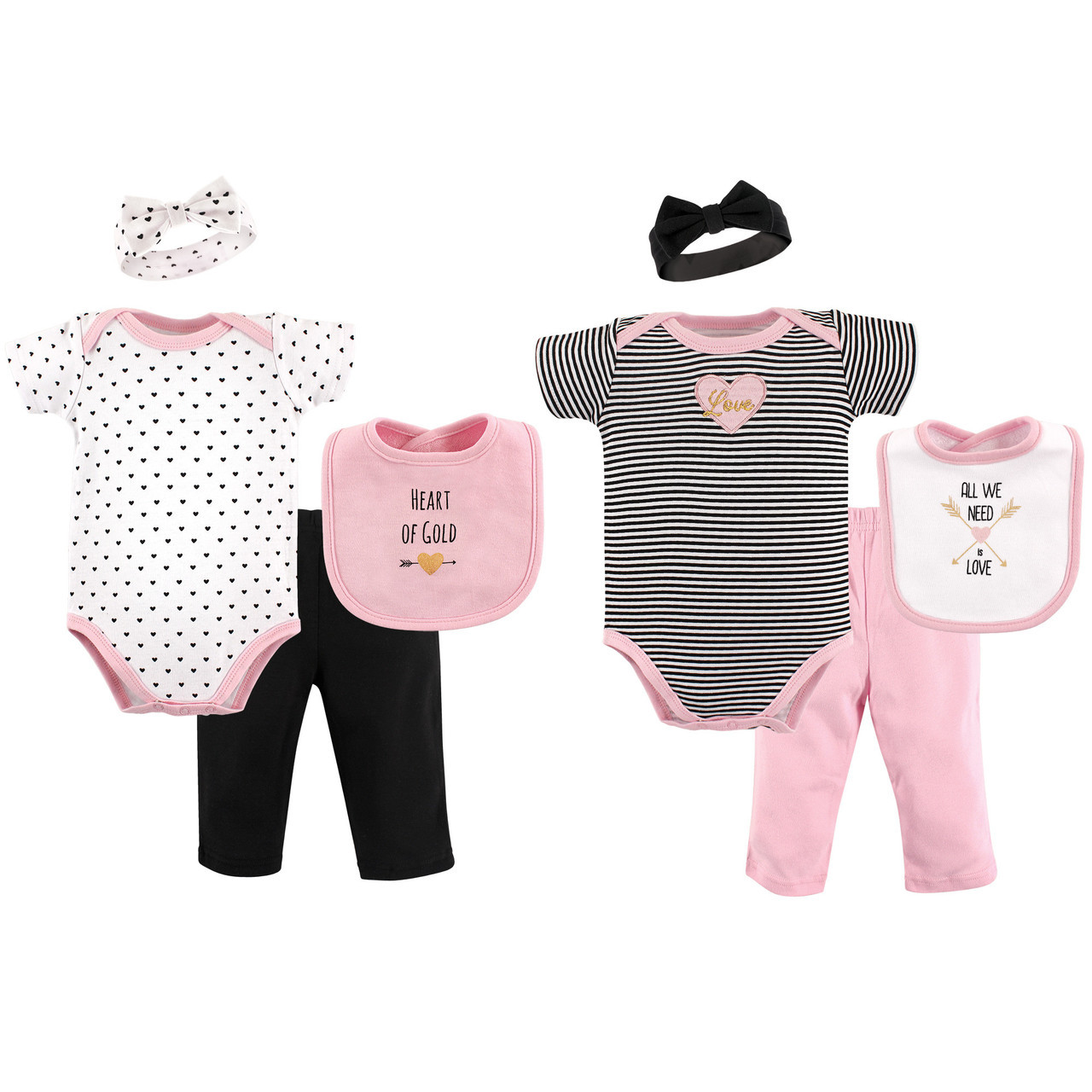 Hudson Baby Grow With Me Clothing Gift Set, 8-Piece, Heart of Gold ...