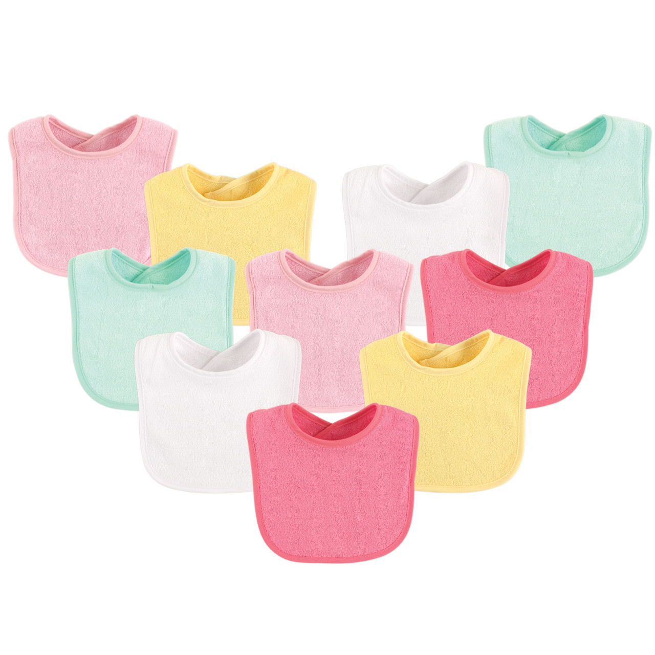Luvable Friends Feeder Bibs, 10-Pack, White | Baby and Toddler Clothes ...