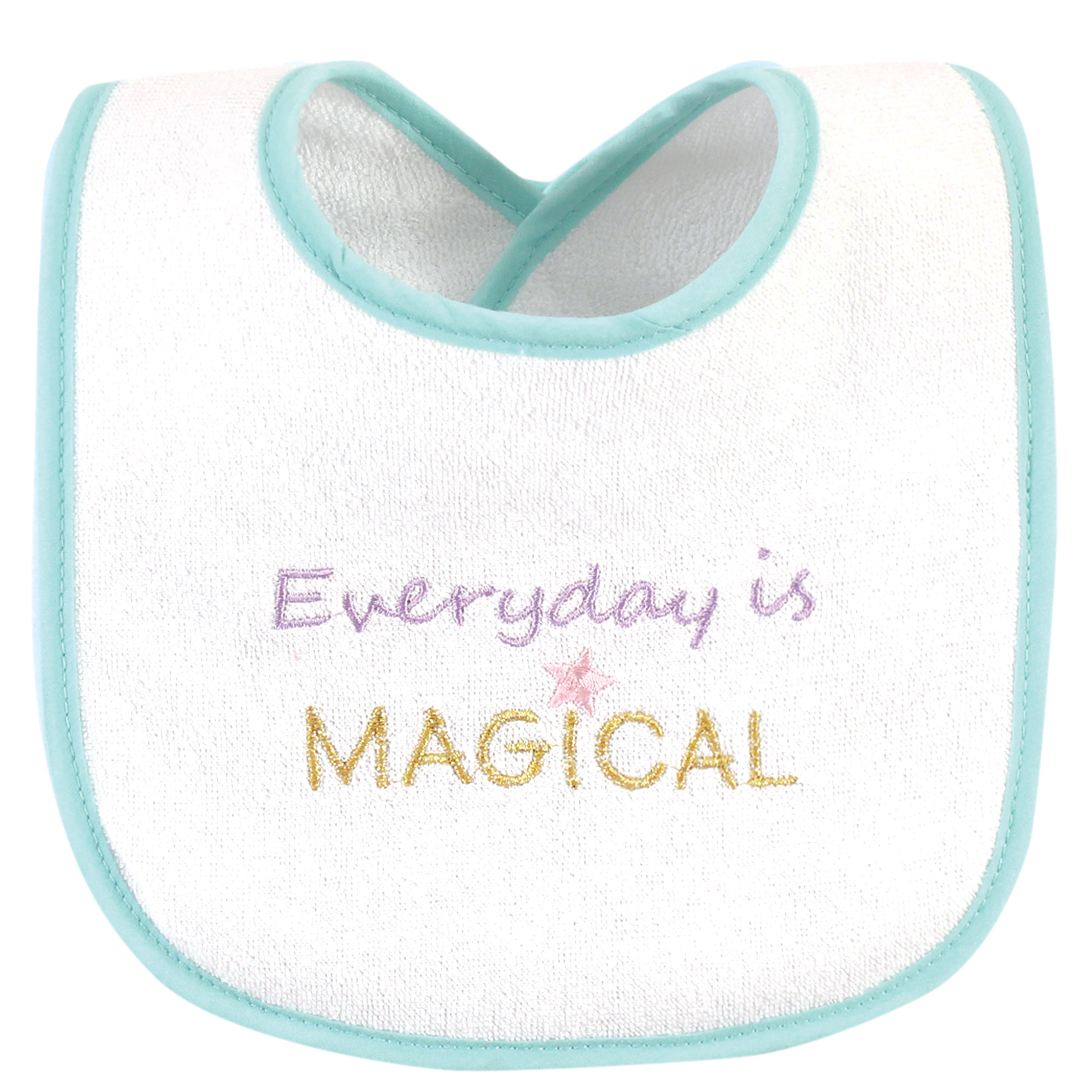 Luvable Friends Cotton Drooler Bibs with Fiber Filling, Unicorns And ...