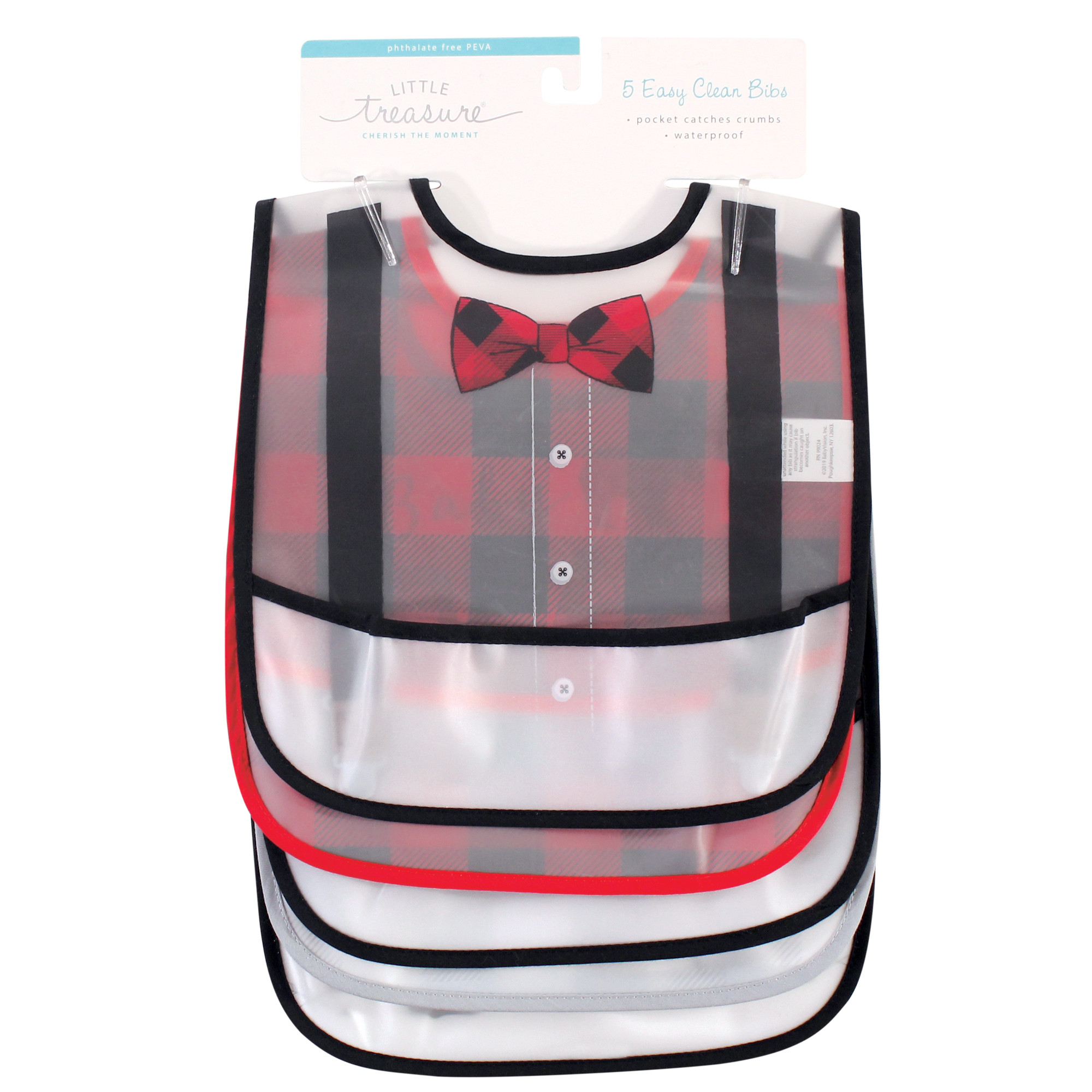 Little Treasure Waterproof PEVA Bibs, Baby Bear