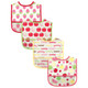 Luvable Friends Waterproof PEVA Bibs, Pink