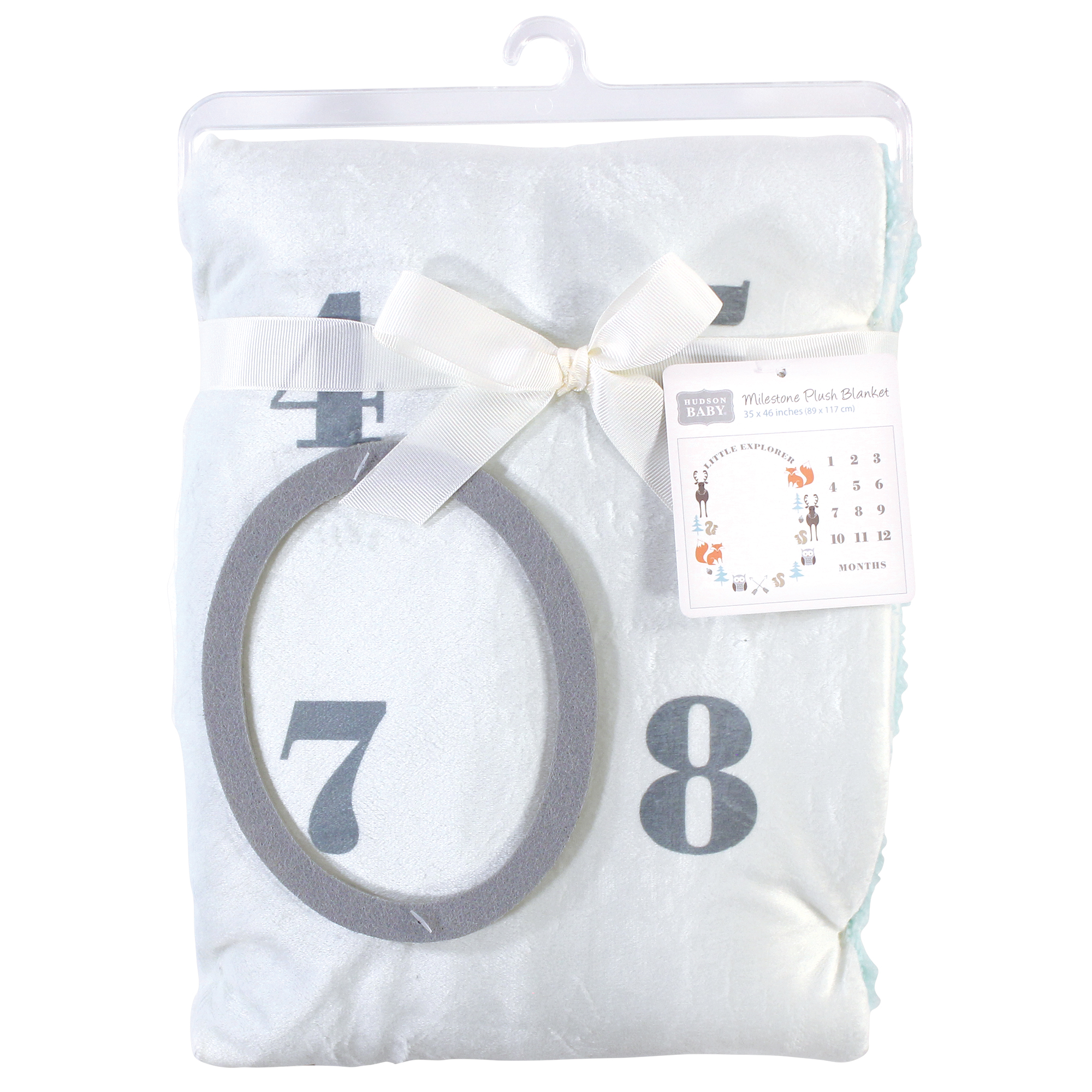 Hudson Baby Plush Holiday and Milestone Blanket, Little Explorer ...