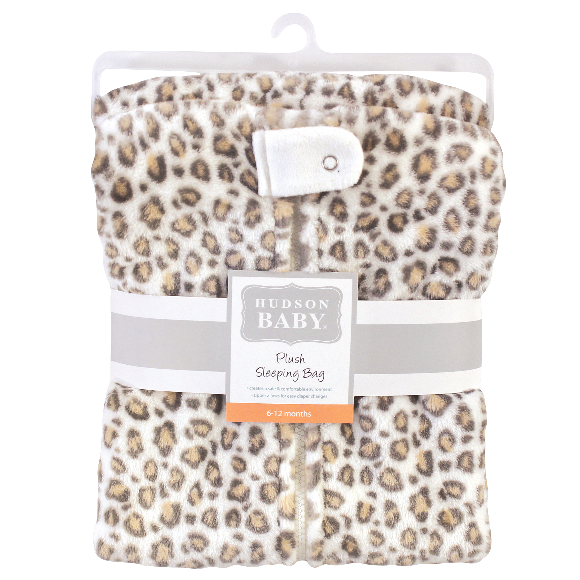 Hudson Baby Plush Sleeping Bag, Sack, Blanket, Cream Leopard - Hudson ...
