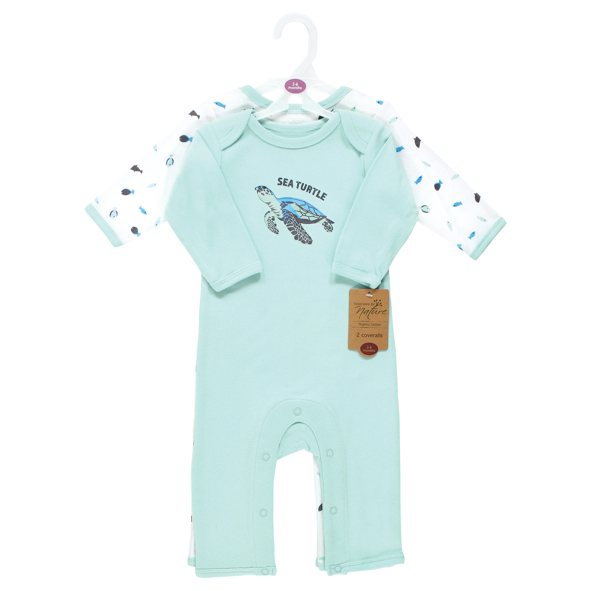 Touched by Nature Organic Cotton Coveralls, Endangered Sea Turtle ...