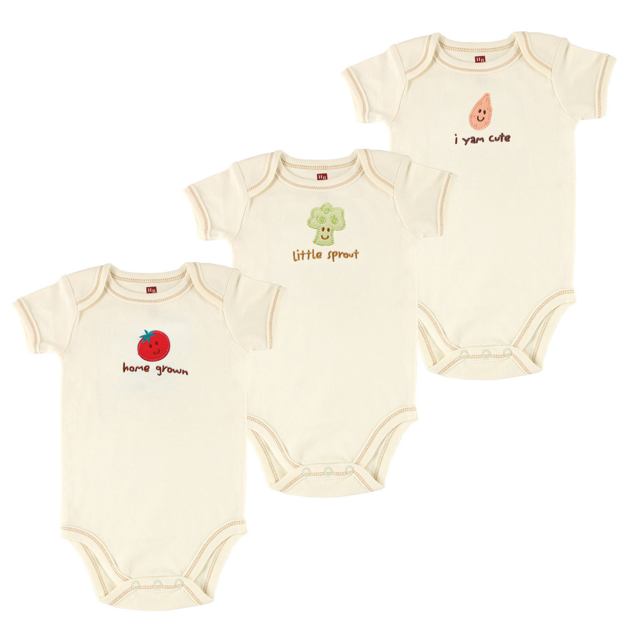 Touched By Nature Organic Cotton Bodysuit, 3-Pack, Tomato | Baby and ...