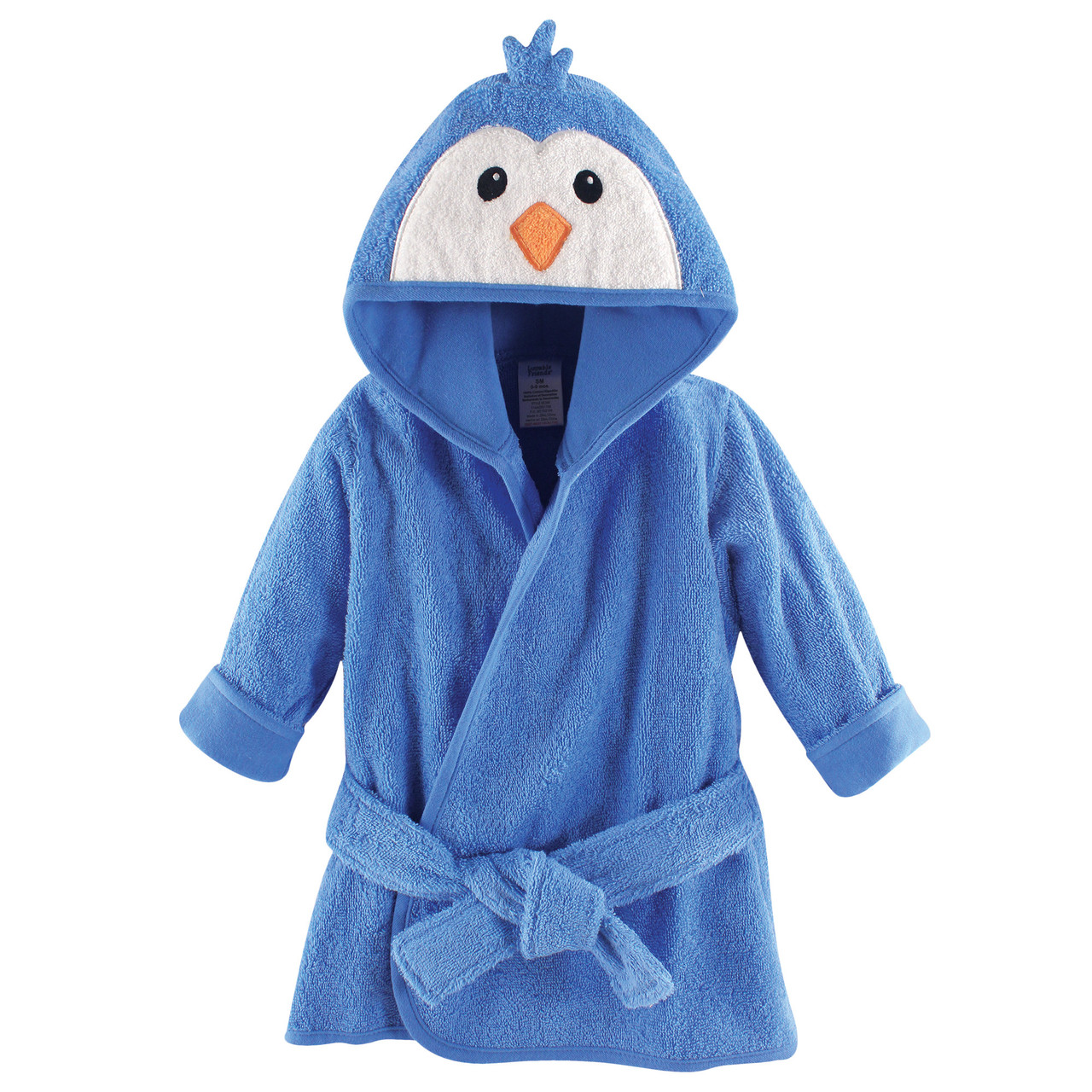 Luvable Friends Animal Face Bathrobe, Blue Penguin | Baby and Toddler ...