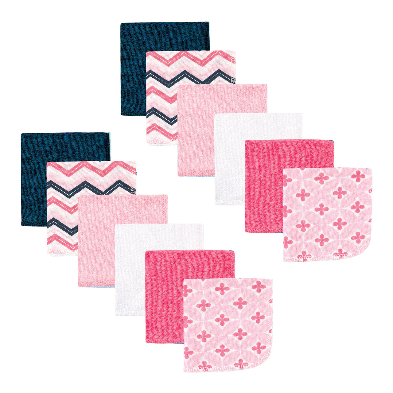 Luvable Friends Washcloths, 12-Pack, Fancy Chevron | Baby and Toddler ...